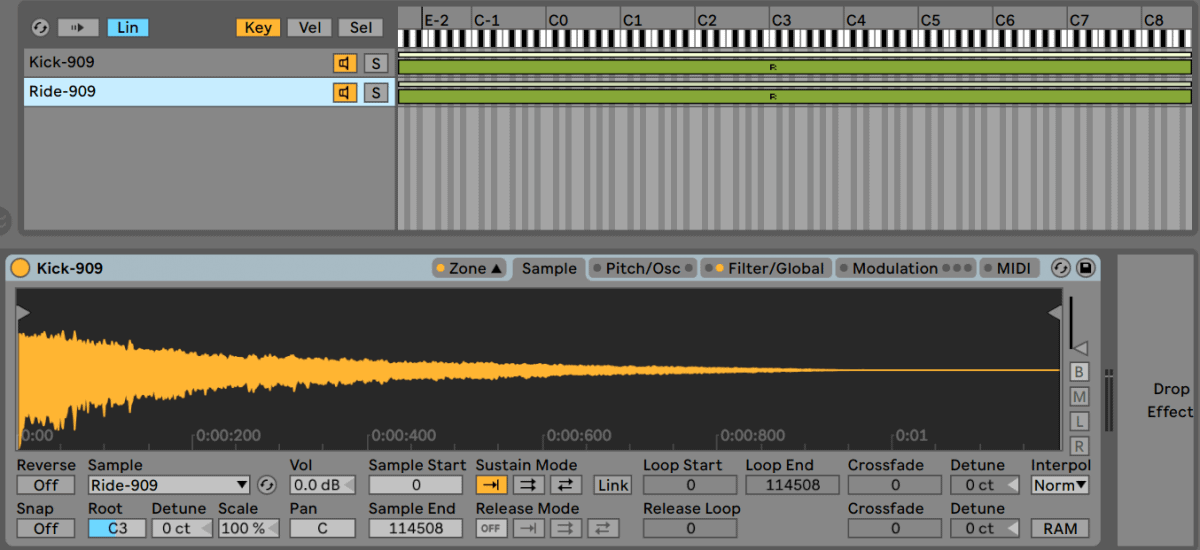 Ableton Sampler - Studio Brootle
