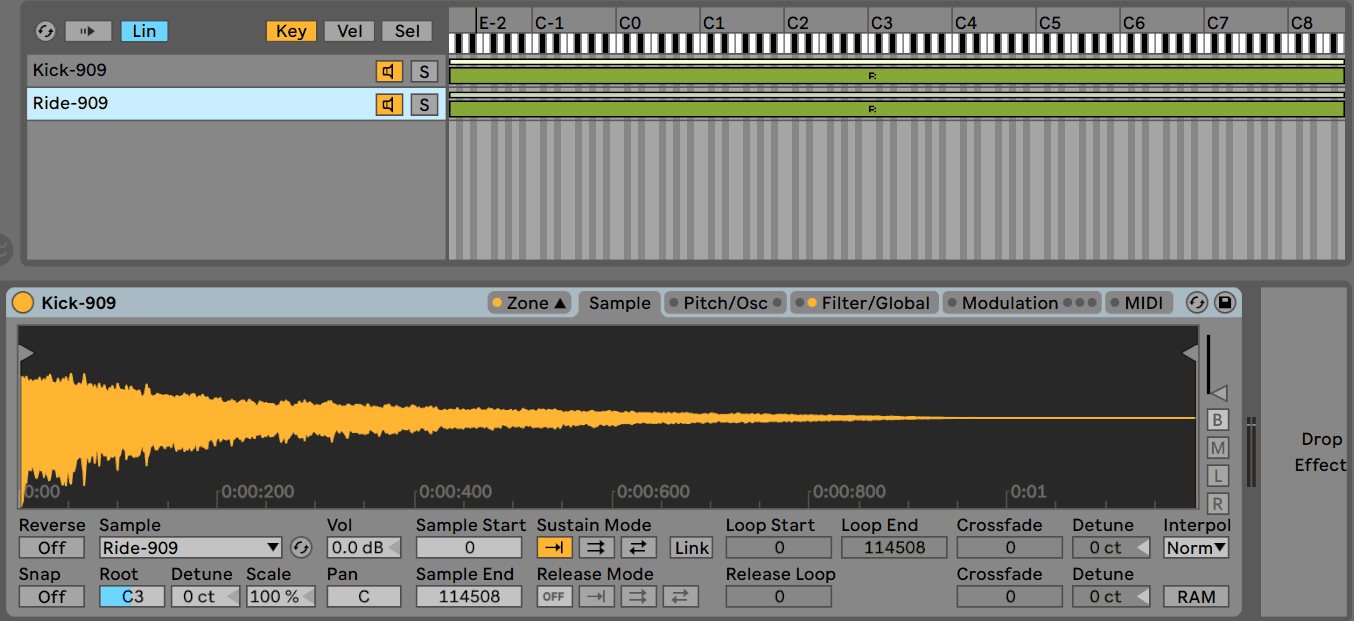 Ableton Sampler - Studio Brootle
