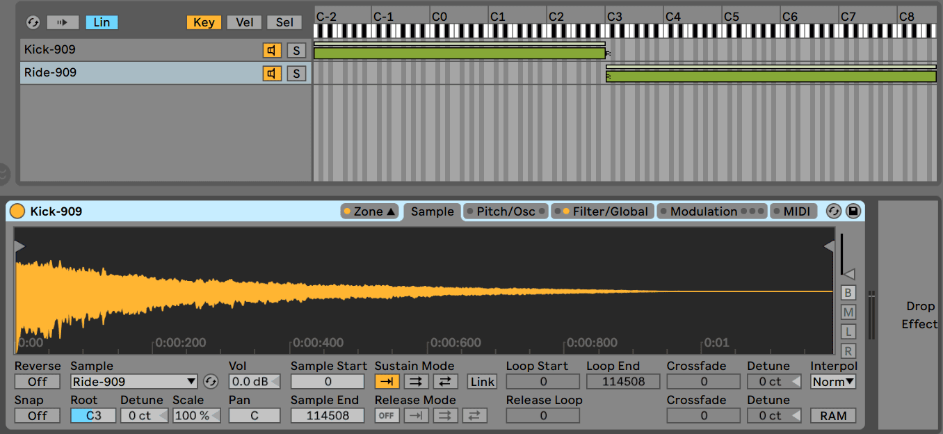 Ableton Sampler - Studio Brootle