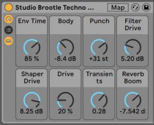 Techno Kick Ableton Rack - Studio Brootle