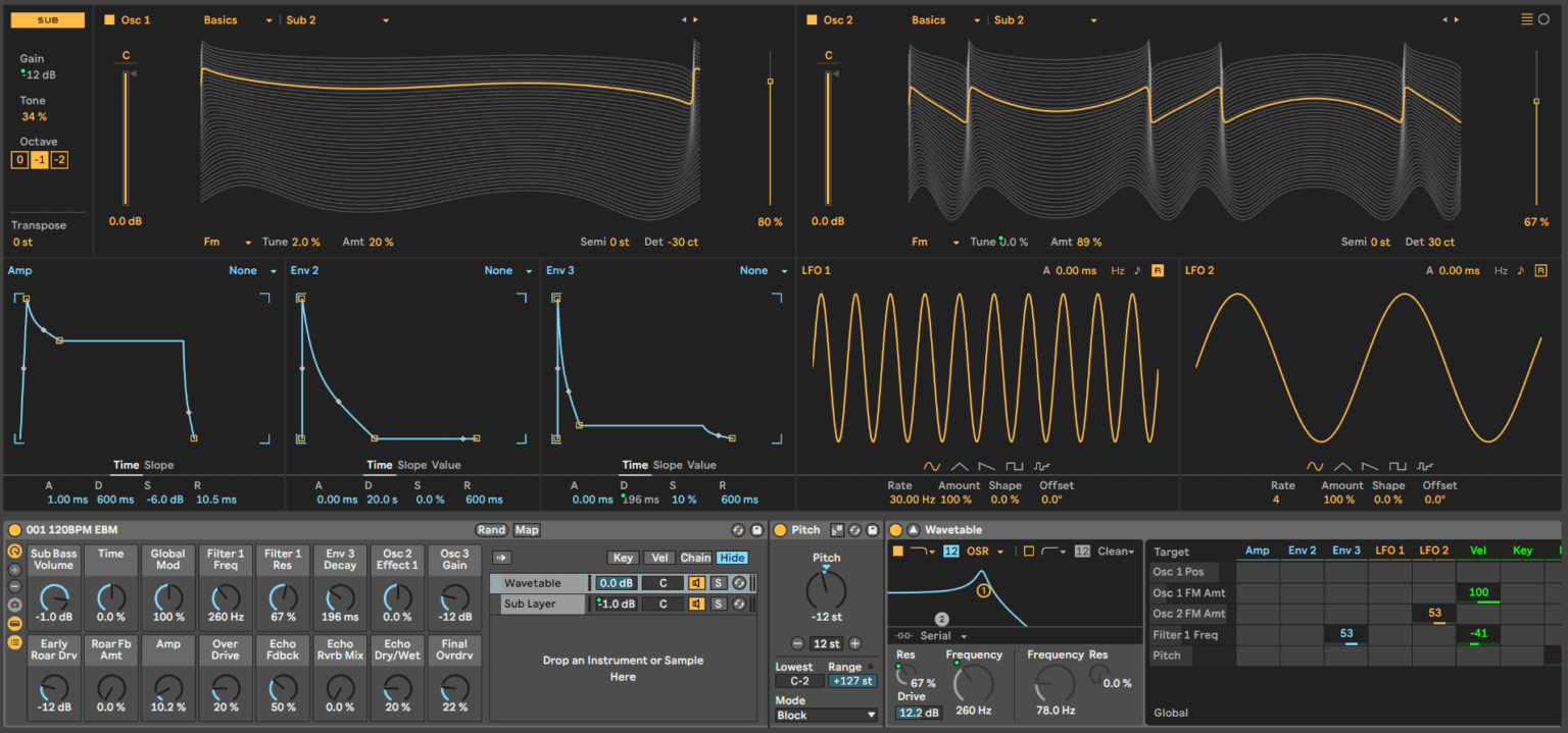 EBM Techno Rack For Ableton - Studio Brootle